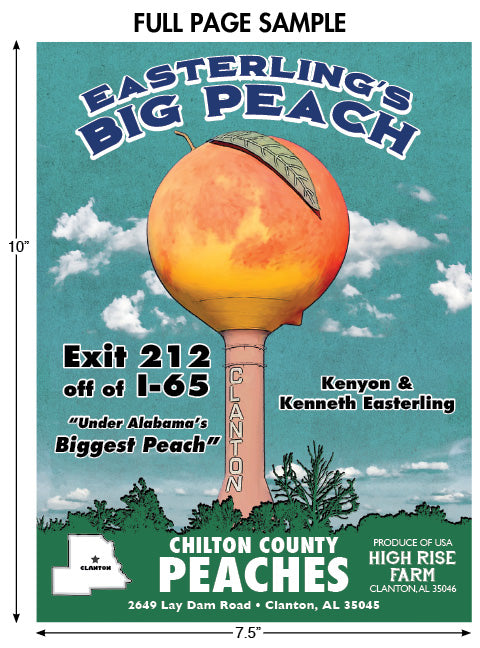 Peach Pageant Program Ad – Chilton County Peach Festival Shop